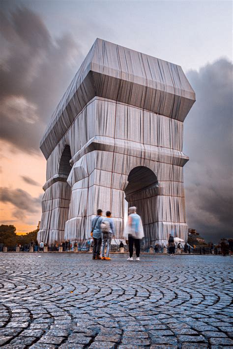Larc De Triomphe Empaqueté Par Christo Fotografie von Raafetmus