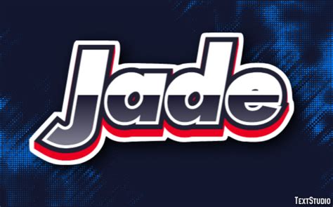 Jade Text Effect And Logo Design Name