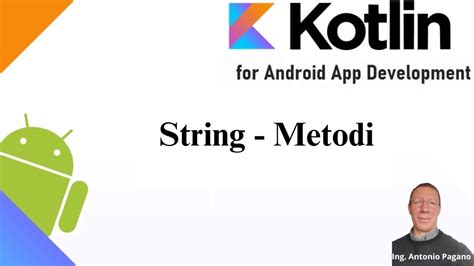 Kotlin String Metodi Youtube