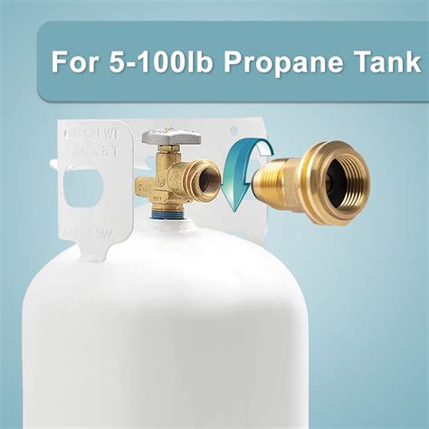 SHINESTAR POL To QCC1 Propane Tank Adapter Old To New 100 Lb LP Tank Valve To Type 1 Fitting