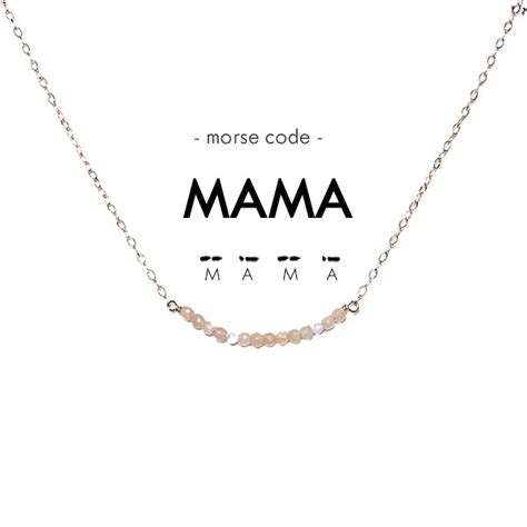 Morse Code Gold Necklace Mama Hatties Toyland