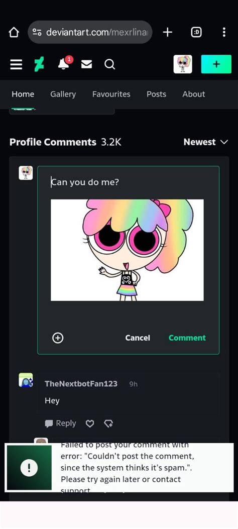 Why I Cant Comment By Ra1nb0wbunny303 On Deviantart