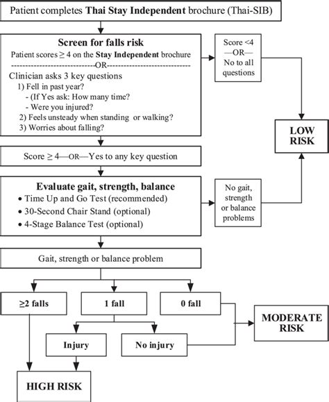 Flow Chart Of The Study Adapted Steadi Algorithm For Determining Fall Download Scientific