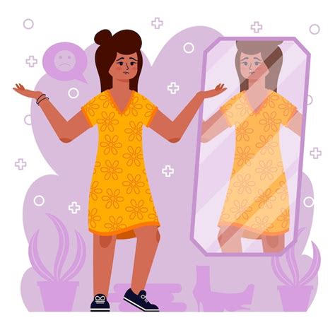 Free Vector Low Self Esteem Illustration