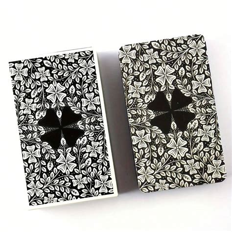 Replica Black And White Four Leaf Clover Board Game Deck For Drinking And Fortune Telling Card