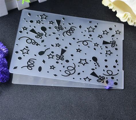 스크랩북 엠보싱폴더 플라스틱 엠보싱 폴더 건배풍선 Diy 앨범 카드 선물 포장 절단 다이 공예 티몬