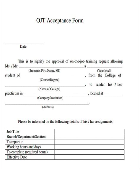 🎉 Acknowledgement For Ojt Documentation Acknowledgement For An Ojt