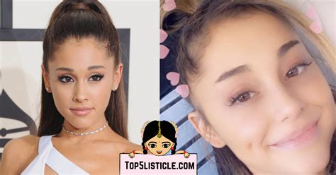 10 Instances When Ariana Grande Rocked The No Makeup Look Top 5 Listicle