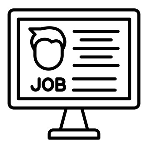 Job Application Icon Style 12874532 Vector Art At Vecteezy