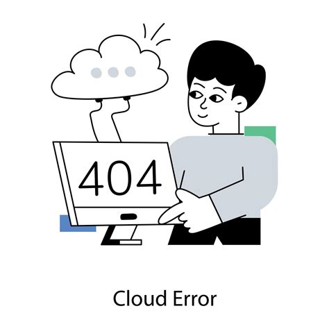 Trendy Cloud Error 22461379 Vector Art At Vecteezy