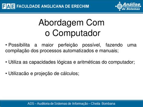 Ppt Auditoria De Sistemas De Informação Powerpoint Presentation Free