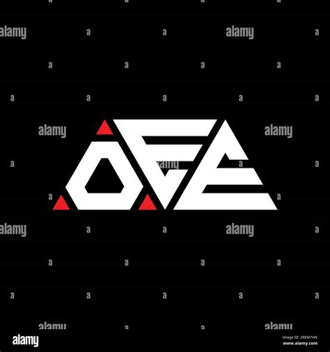 Oee Triángulo Letra Logo Diseño Con Forma De Triángulo Oee Triángulo
