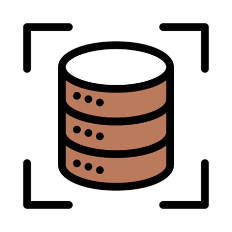 Database Generic Color Lineal Color Icon