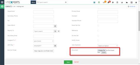 add new file upload field in vtiger 7 vtiger experts