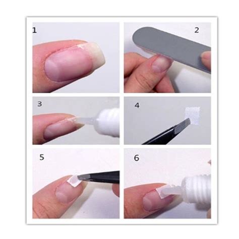 Nail Repair Fibreglass Silk Wrap How To Repair A Broken Nail