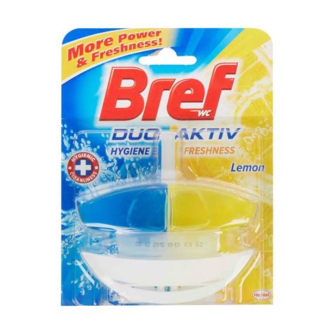 Odorizant Toaleta Bref Wc Duo Aktiv Aparat Cu Lichid 60 Ml Lemon