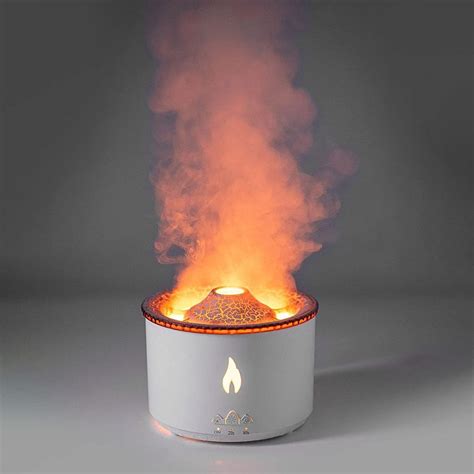 Volcano Humidifier 100‑240v Flame Aroma Diffuser Flame