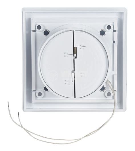 Вентилатор за баня ММp 01 с клапа квадратен бял Vikiwat