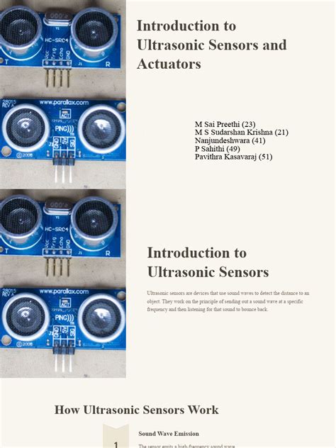 Ultra Sonic Sensor And Actuator Pdf Ultrasound Sensor