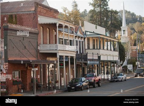 The Main Street Running Through The Gold Rush Town Of Sutter Creek