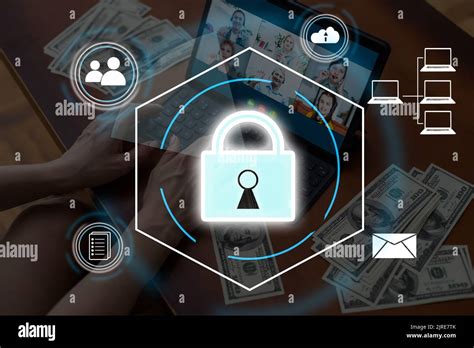 Digital Padlock Icon Cyber Security Network And Data Protection