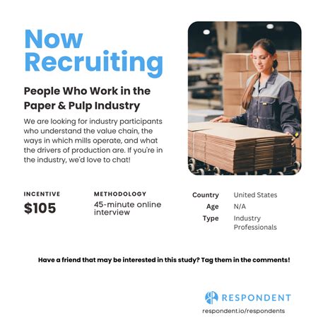 Online Research Project For Paper And Pulp Industry Employees Earn 105