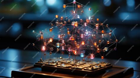 Premium Photo Quantum Communication Networks Technology Repeating Pattern