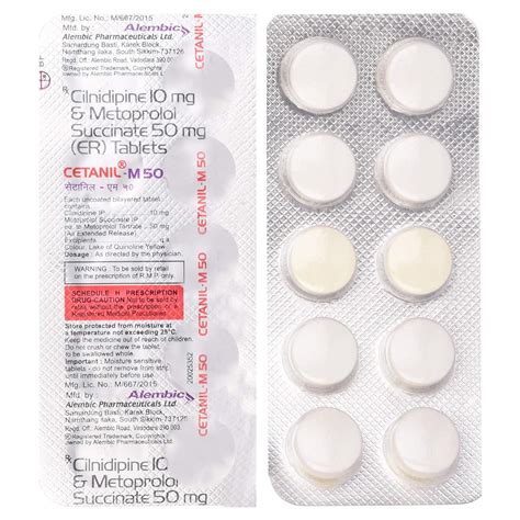 Cetanil M 50 Tablet Er View Usage Side Effects Price And Subtitute Egmedi