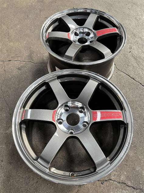 18 Staggered Aow Te37 Sl 5x120 Bmw 4 Wheel E90 E92 F30 F32 F10 E46