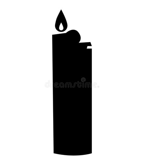 Simple Black Minimal Compass Silhouette Stock Vector Illustration Of