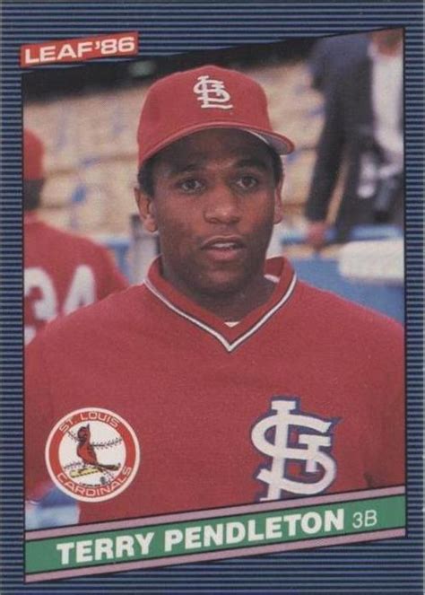 1986 Leaf Canadian Terry Pendleton 137 For Sale Online Ebay