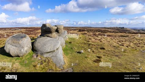 Kinder Scout Moorland Plateau National Nature Reserve Dark Peak