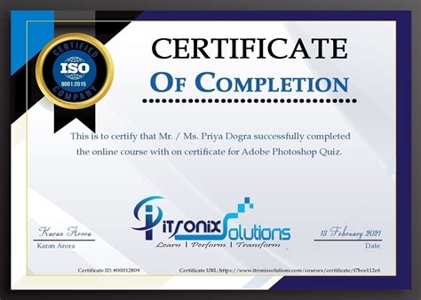 Adobe Photoshop Certificate Free Online Quiz On Photoshop With Free