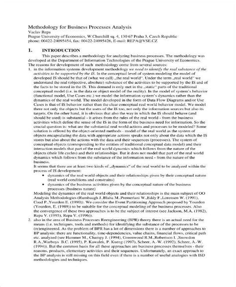 Business Process Assessment Template Best Creative Template Ideas