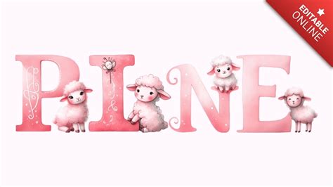 Pine Cute Lamb Font Text Effect Generator