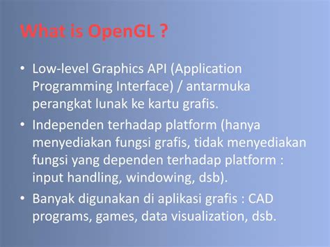 Ppt 02 Introduction To Opengl Powerpoint Presentation Free Download Id3592669