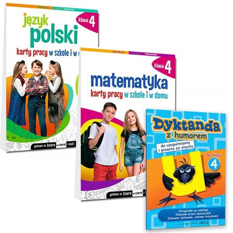 Karty Pracy W Szkole I W Domu Kl Zestaw W Erli Pl