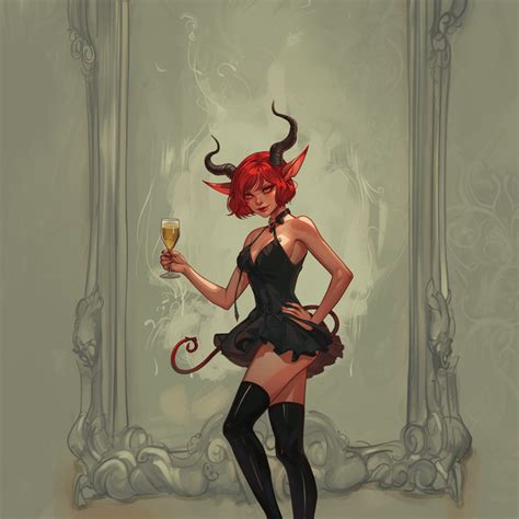 Red Headed Teifling R Monstergirlai