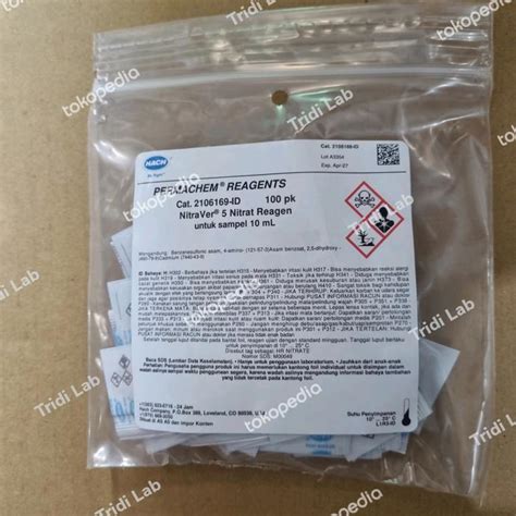 Jual Hach 21061 69 Nitraver 5 Nitrate Reagent Powder Pillow 10 Ml Jakarta Pusat Tridilab