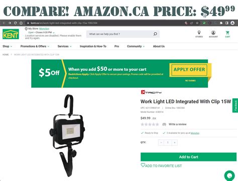Lightway 140502 Portable Work Light