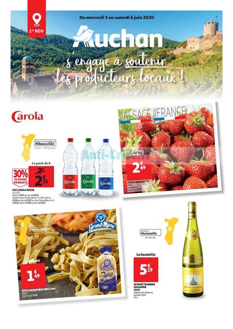 Anti crise fr Catalogue Auchan Supermarché du 03 au 06 juin 2020