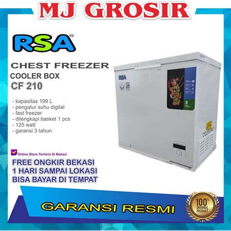 Rsa Cf 220 210 Chest Freezer Box 220 L Lemari Pembeku 210 Liter By Gea3