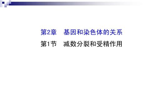 2015届高考生物一轮总复习课件：21减数分裂和受精作用word文档免费下载亿佰文档网