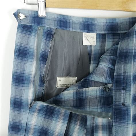 制服市場 不明 チェックスカート 水色・紺・白系 夏物 U6026