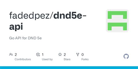Github Fadedpezdnd5e Api Api For Dnd 5e