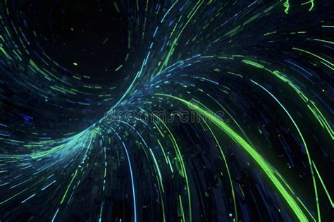 Futuristic Glowing Wave Design With Abstract Dynamic Flow Stock Illustration Illustration Of