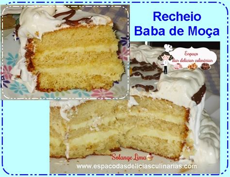 Recheio Baba De Mo A Para Bolo Espa O Das Del Cias Culin Rias