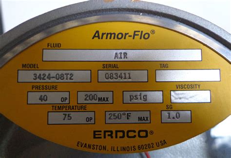 Erdco Armor Flo Brass Flow Meter 3424 08t2