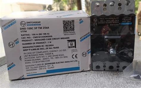 100a 3 Pole Lt Dn0 100c Mccb 25ka At ₹ 2200piece In New Delhi Id