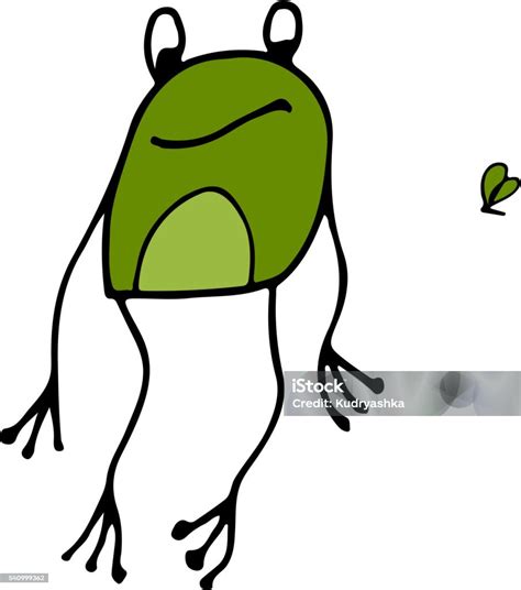 Katak Lucu Sketsa Untuk Desain Anda Ilustrasi Stok Unduh Gambar